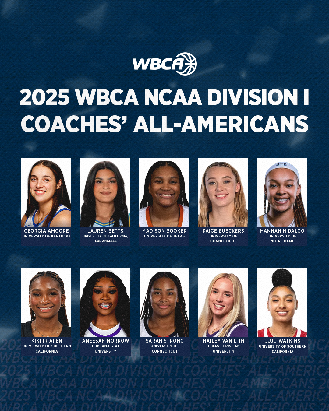 Paige Bueckers wins Wade Trophy, headlines 2025 WBCA NCAA Division I Coaches’ All-America team ...
