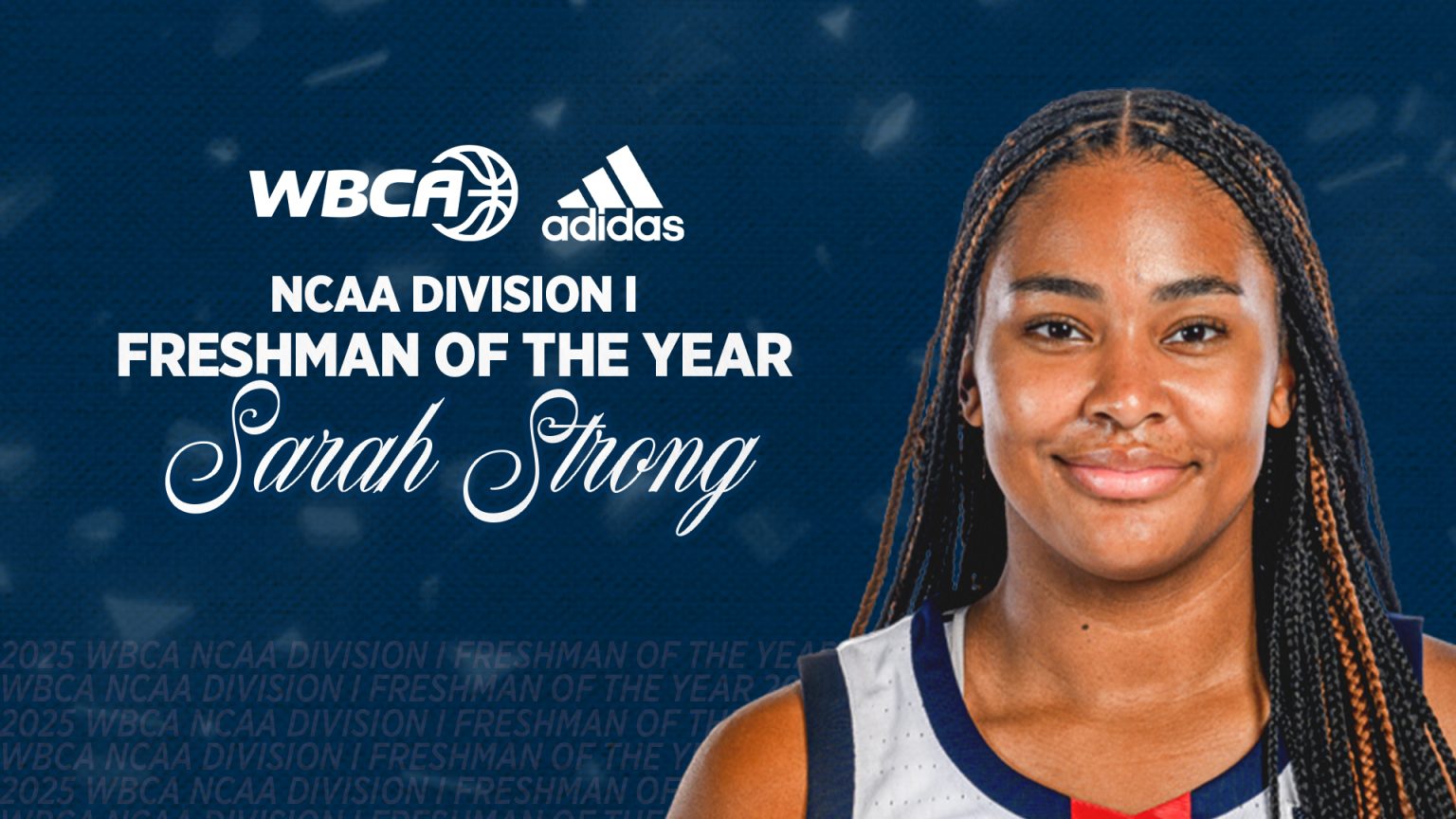 UConn’s Sarah Strong named 2025 WBCA NCAA Division I Freshman of the Year presented by adidas - WBCA
